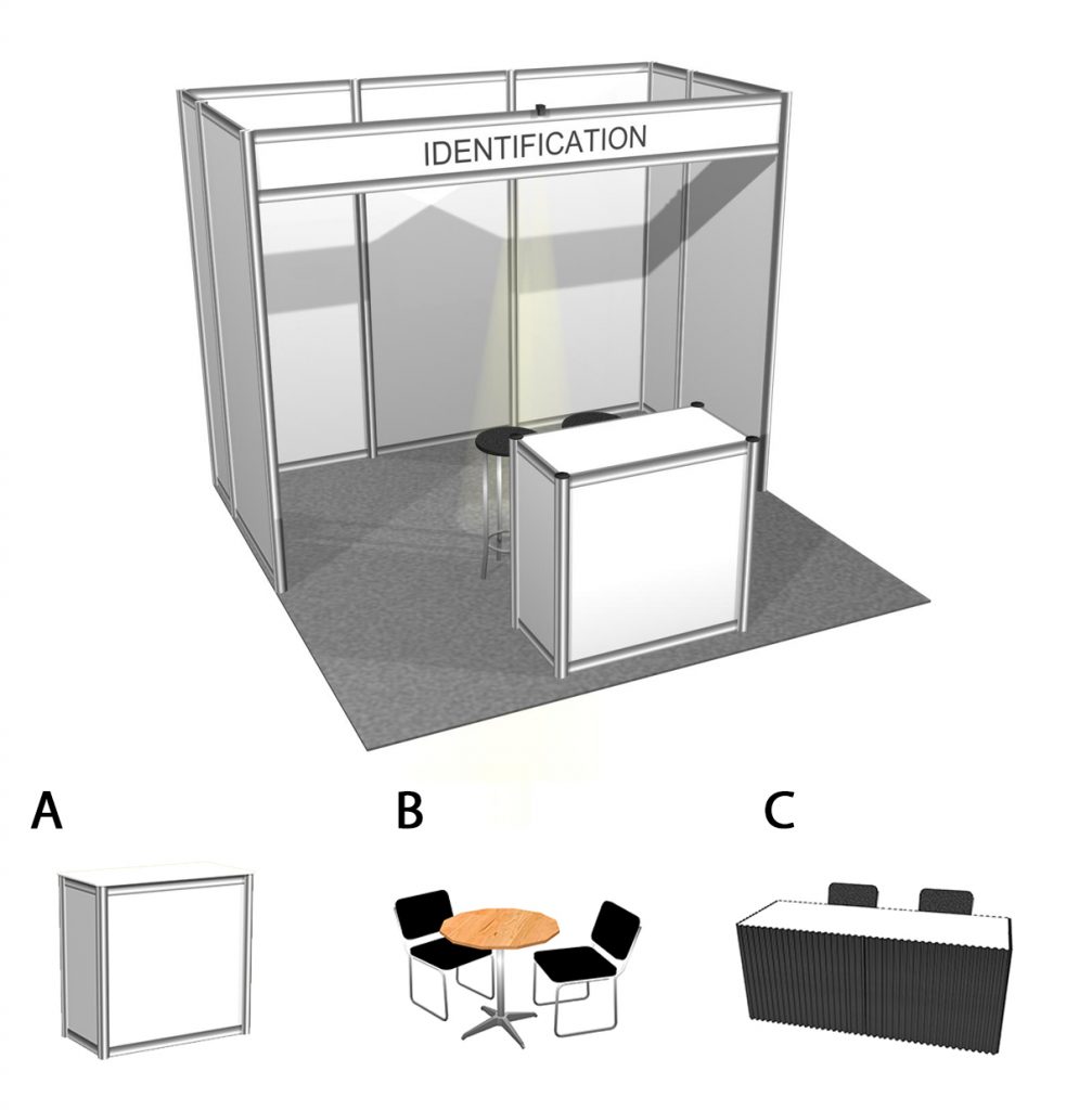 Turnkey booth 7' x 10' #21031 (Salon de la Musique) - Décor Experts Expo